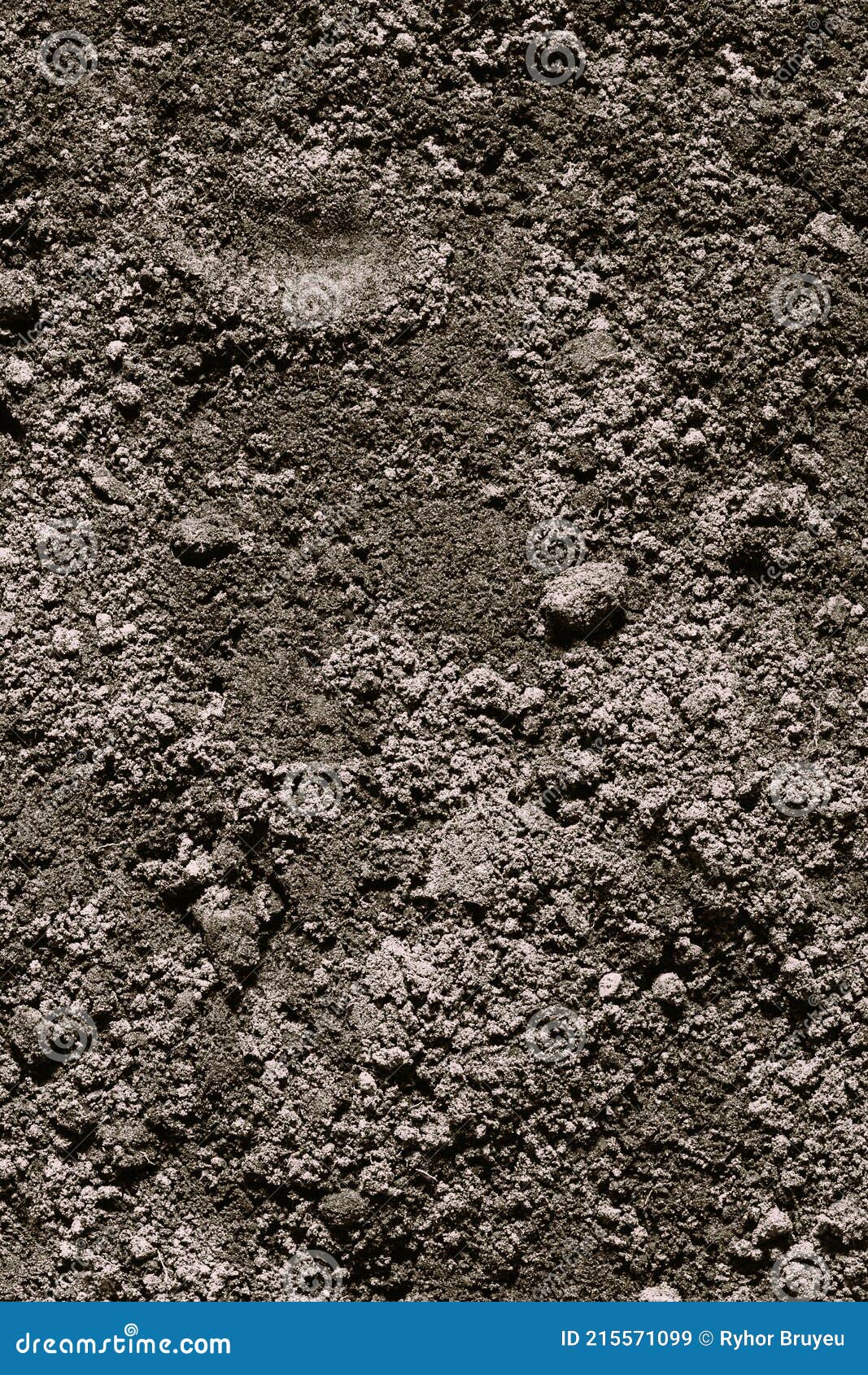 Black Dark Soil Dirt Backdprop Texture, Natural Pattern. Flat Top View ...