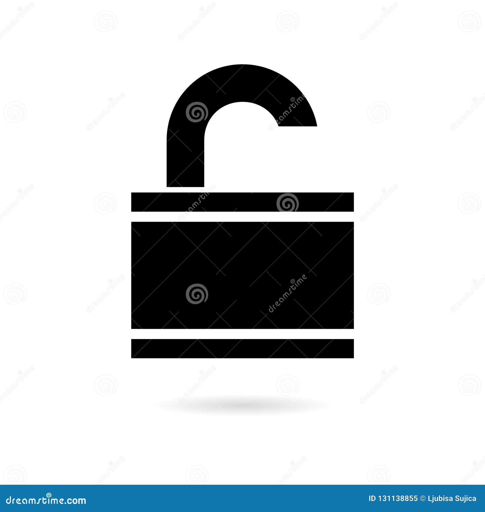 Black Data Breach Icon or Logo Stock Illustration - Illustration of ...