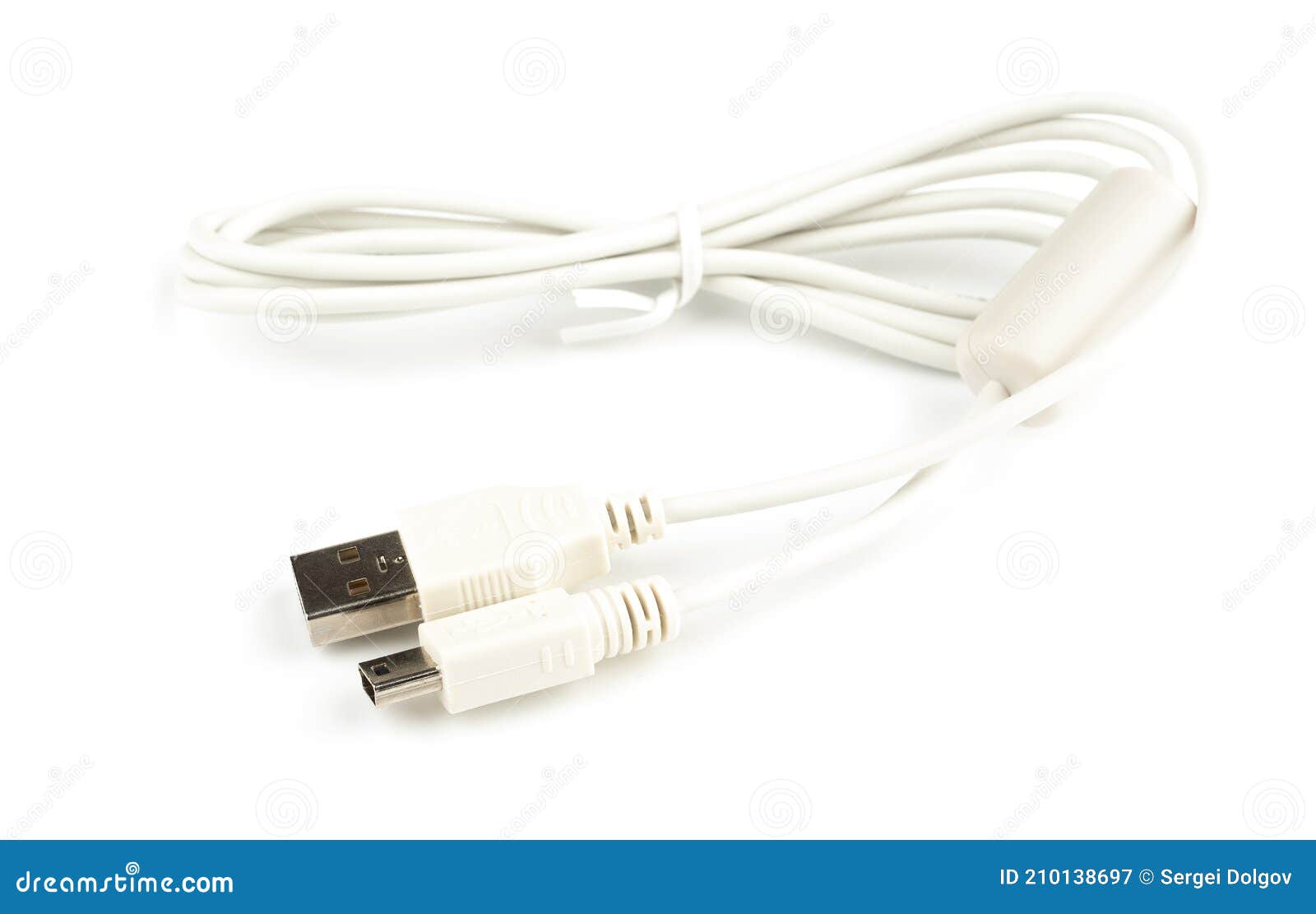 Black Data Cable with Ferrite Filter and Various Types of Connectors ...