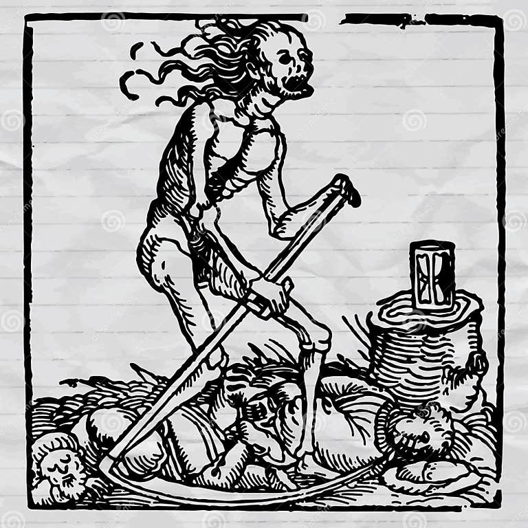 Black death stock vector. Illustration of harsh, dread - 8965913