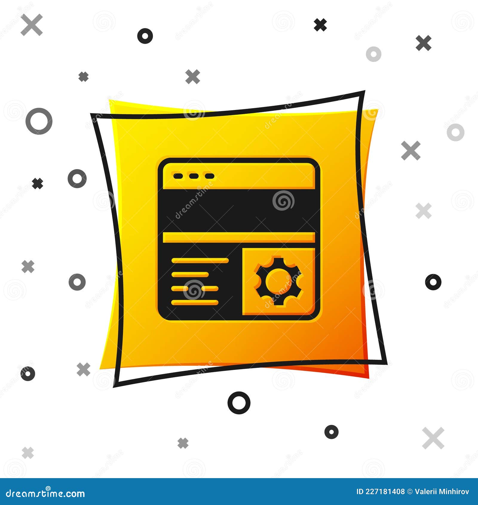 Black Debugging Icon Isolated on White Background. Debugging Tool ...