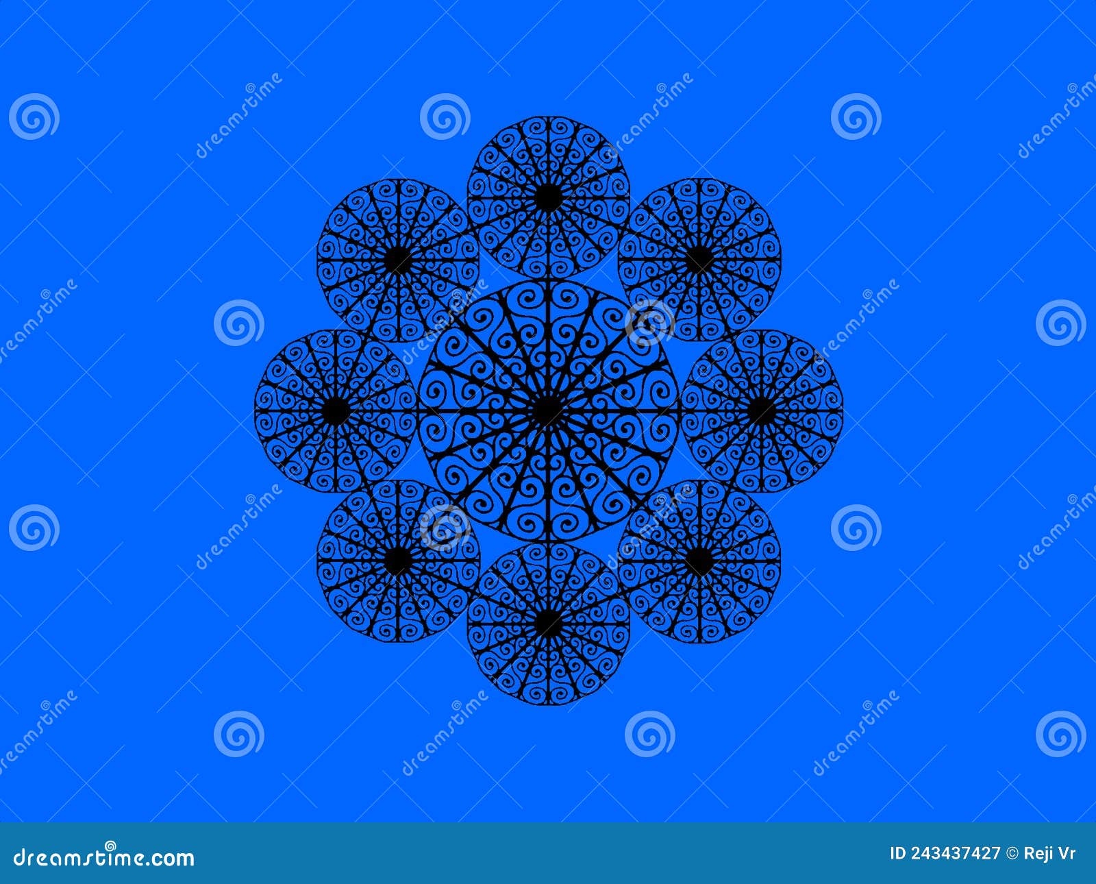Circular engraved design stock illustration. Illustration of circular ...