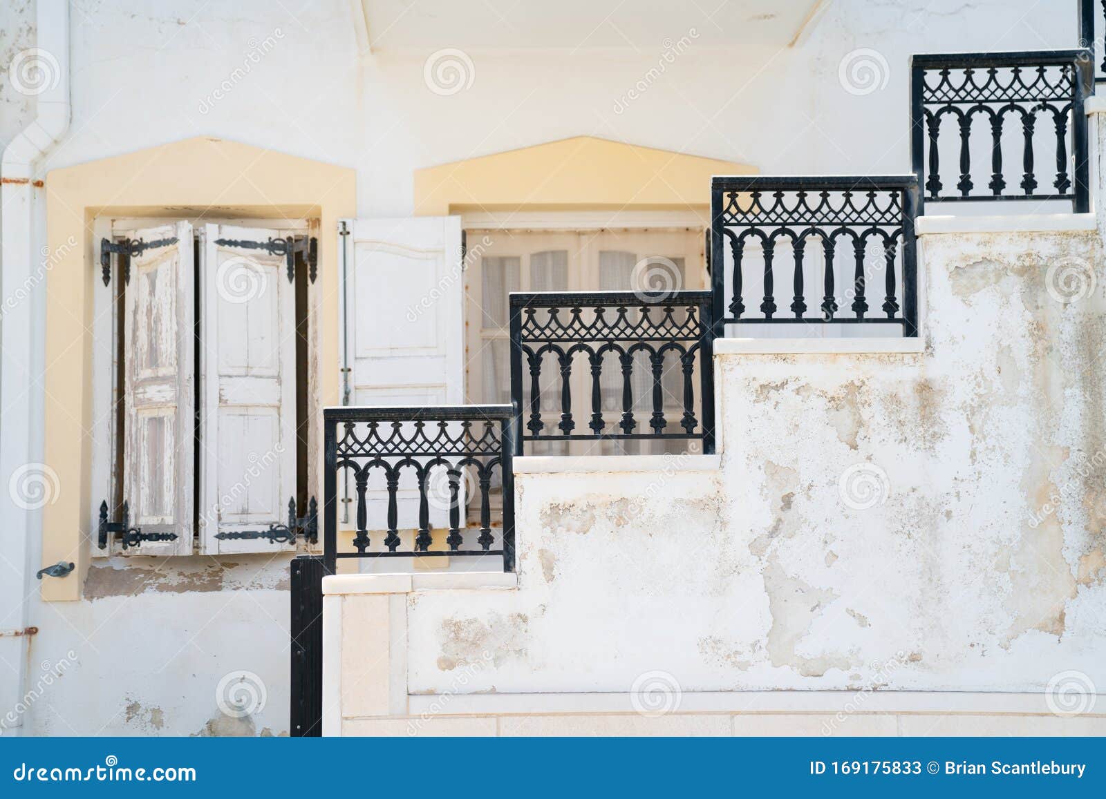 Black Decorative Balustrade Stock Image - Image of architecture ...