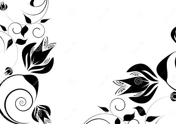 Black decorative design stock illustration. Illustration of vector ...