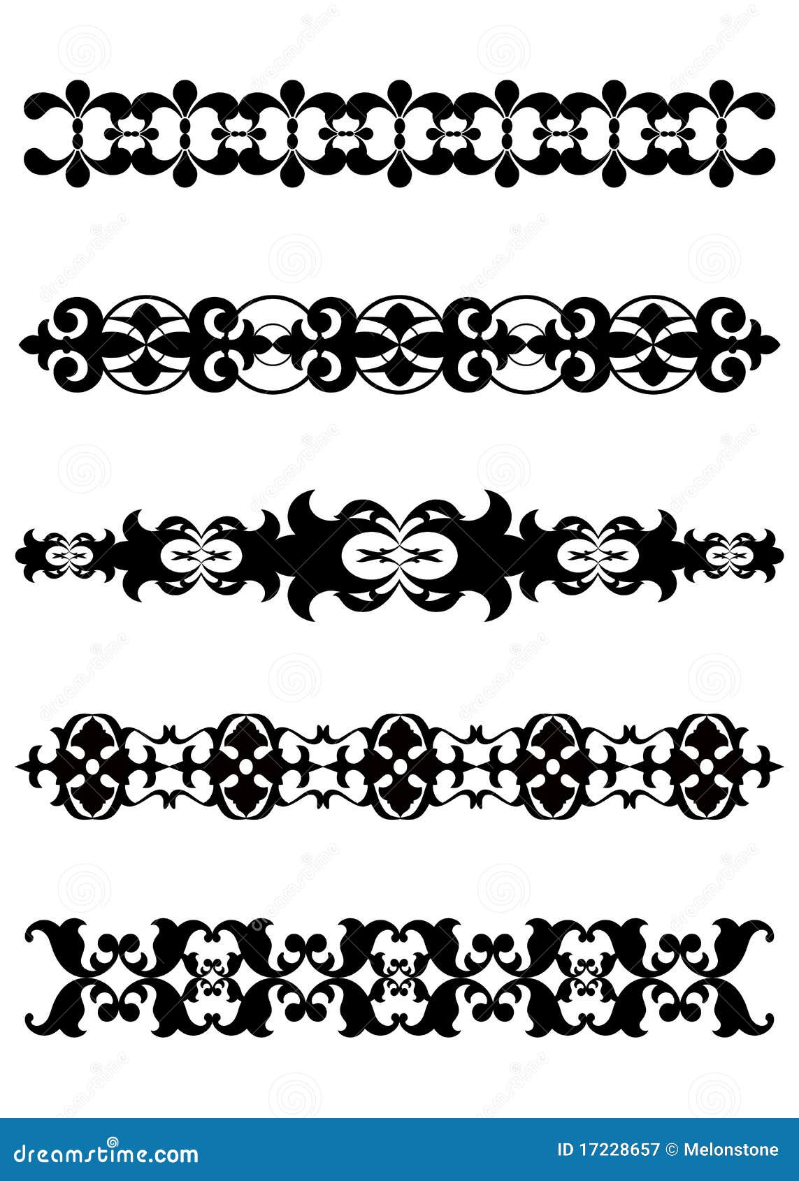 Paragraph Dividers Or Underline Border Design Elements Vector ...