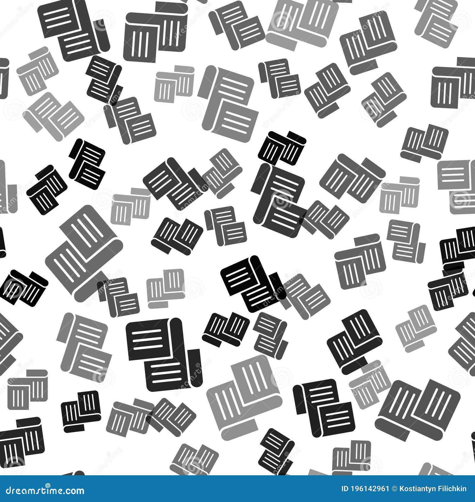 Black Decree, Paper, Parchment, Scroll Icon Icon Isolated Seamless ...