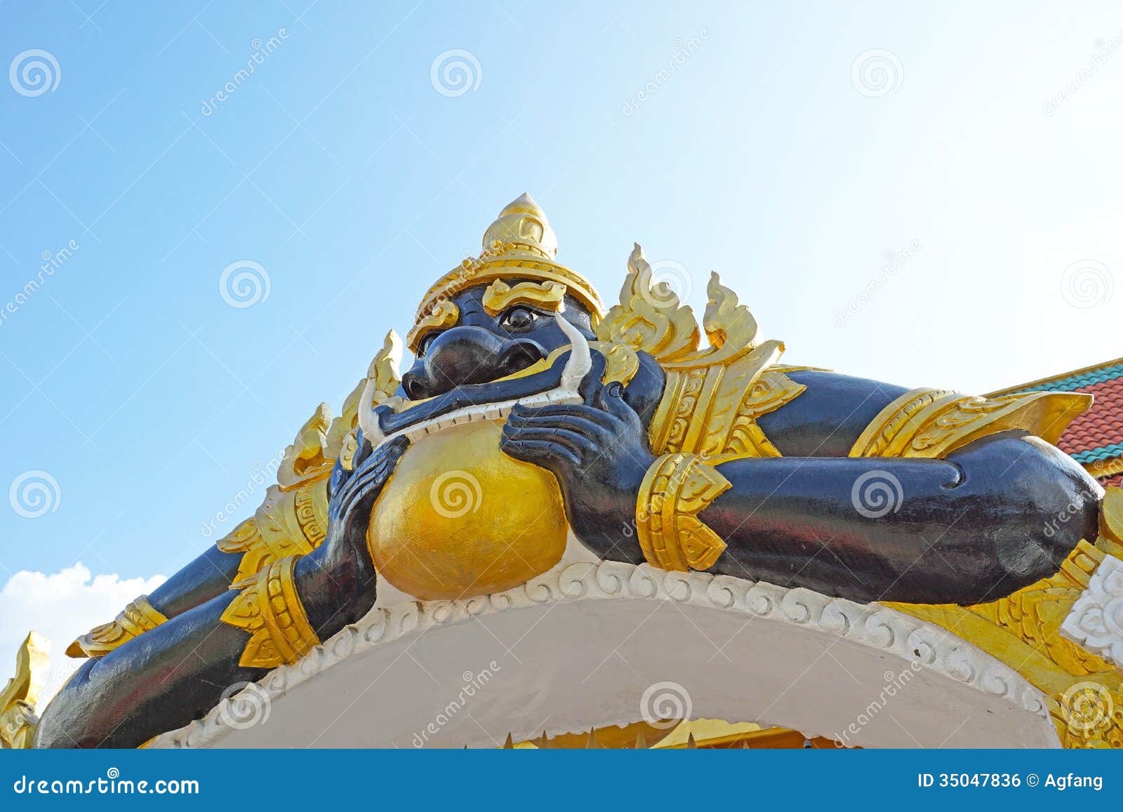 Black Deity Called Rahu a God of the Indian Stock Photo - Image of ...