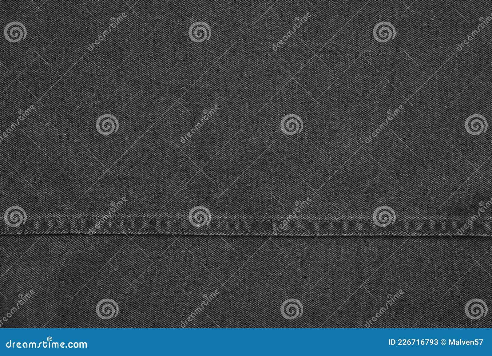 Black denim with stitching stock image. Image of color - 226716793