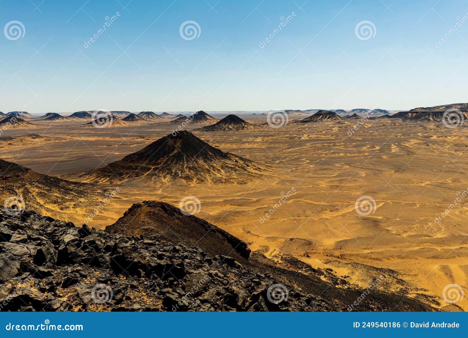 The Black Desert Egypt stock photo. Image of highlights - 249540186