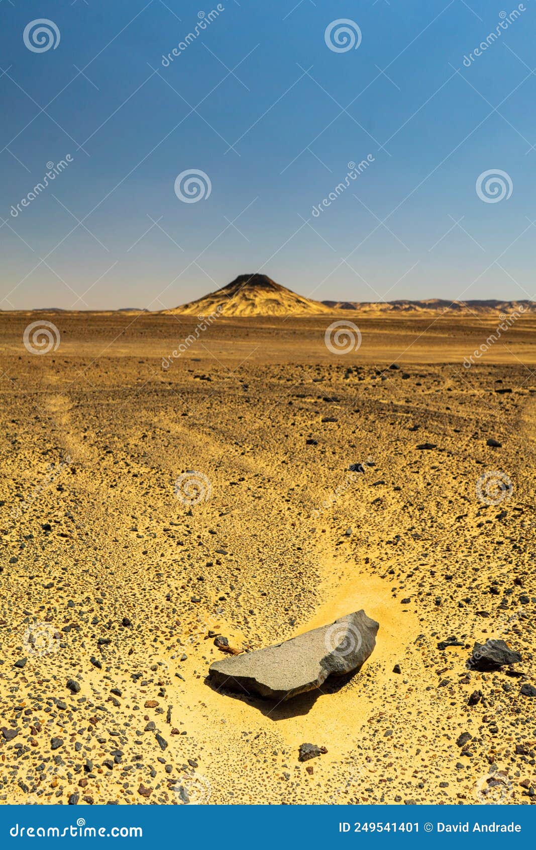 The Black Desert Egypt stock image. Image of dunes, empty - 249541401