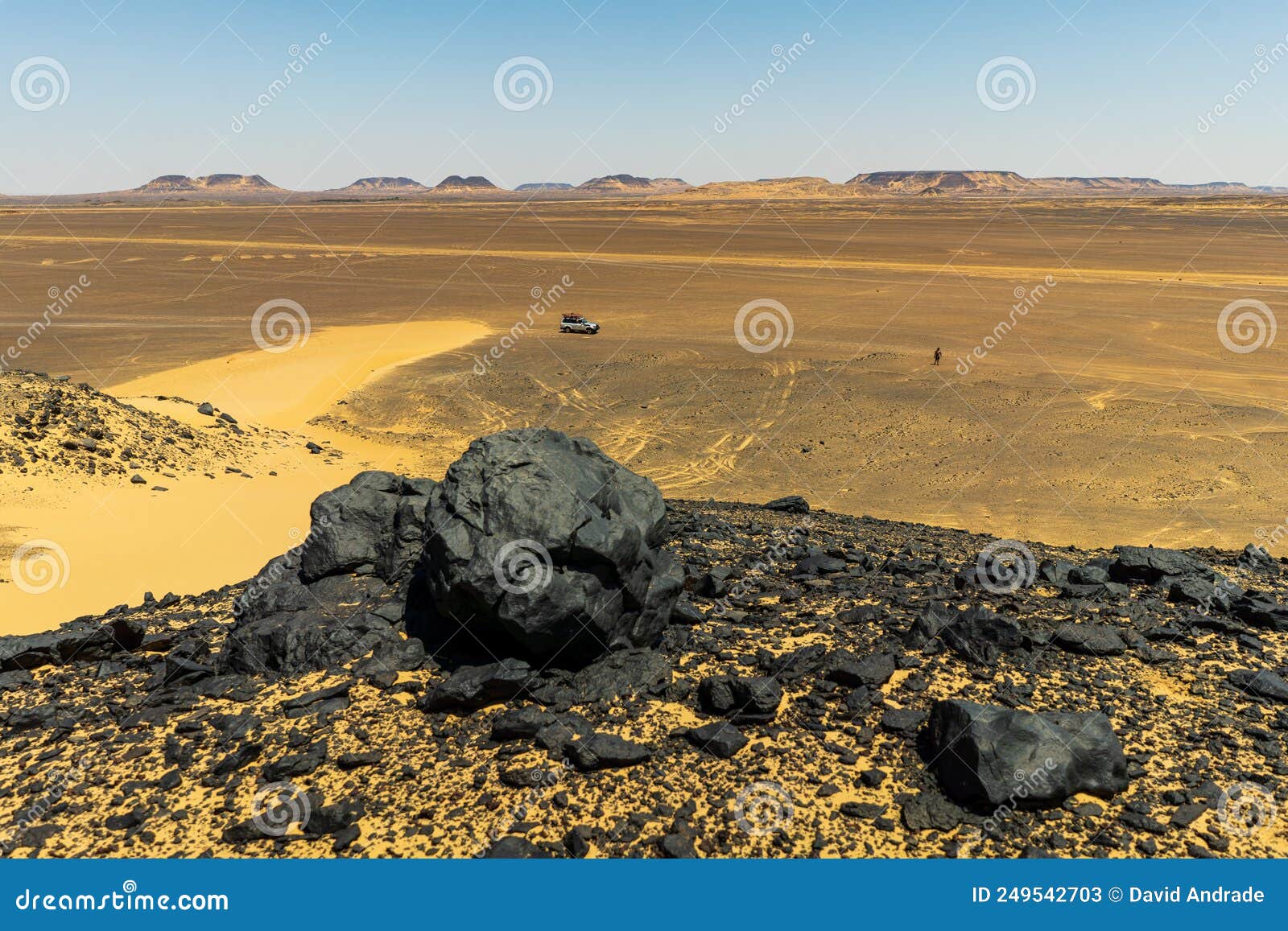 The Black Desert Egypt stock image. Image of black, sand - 249542703