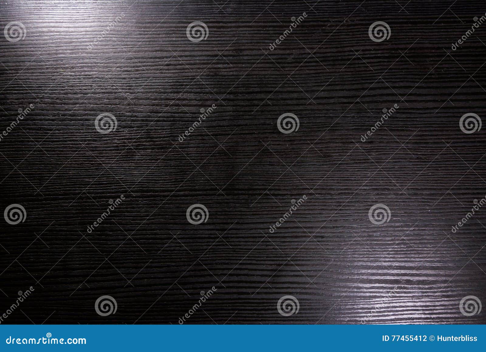 Black Desk Spotlights Workspace Background Wood Texture Flash Stock ...