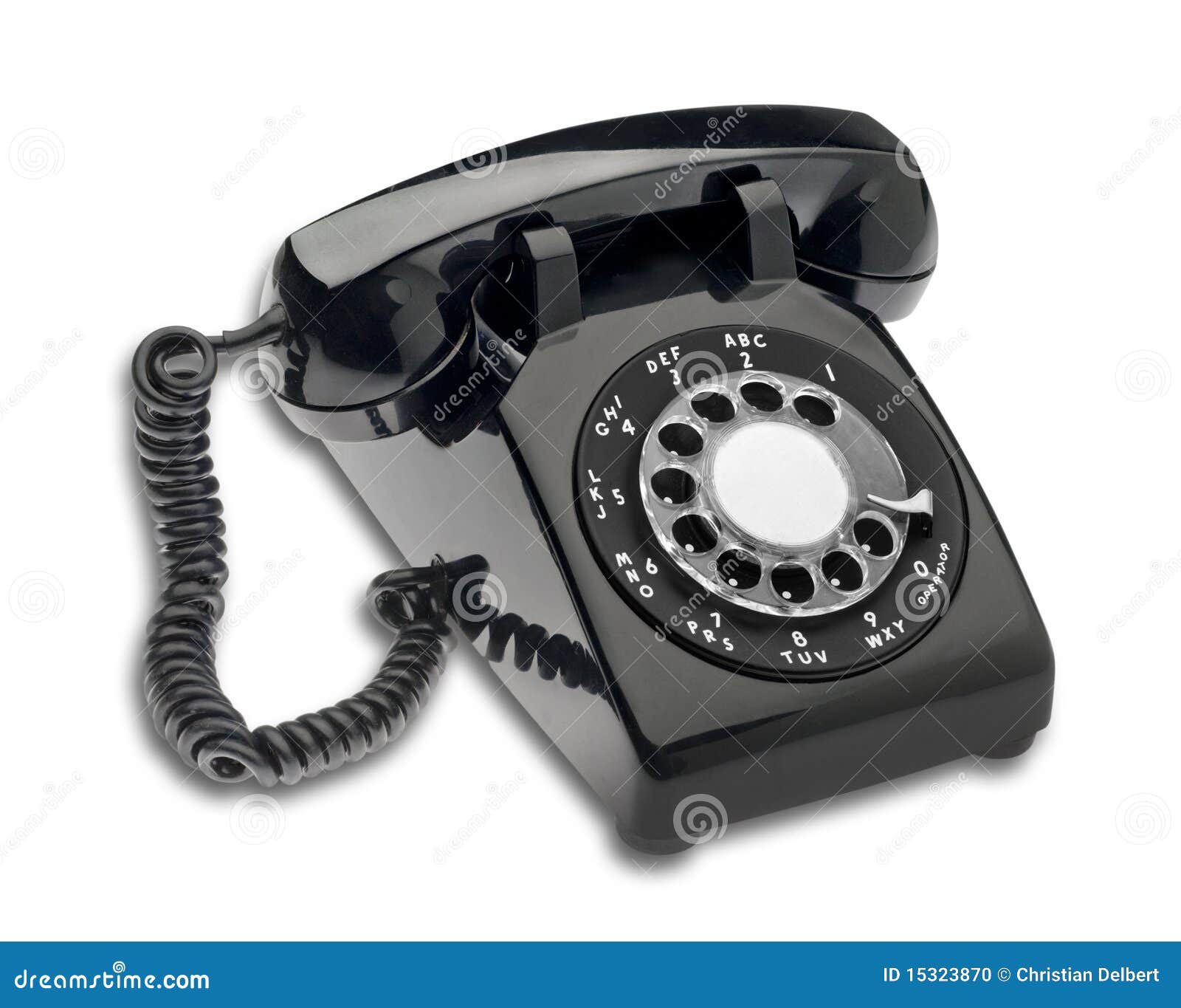 Black dial phone, isolated stock photo. Image of style - 15323870