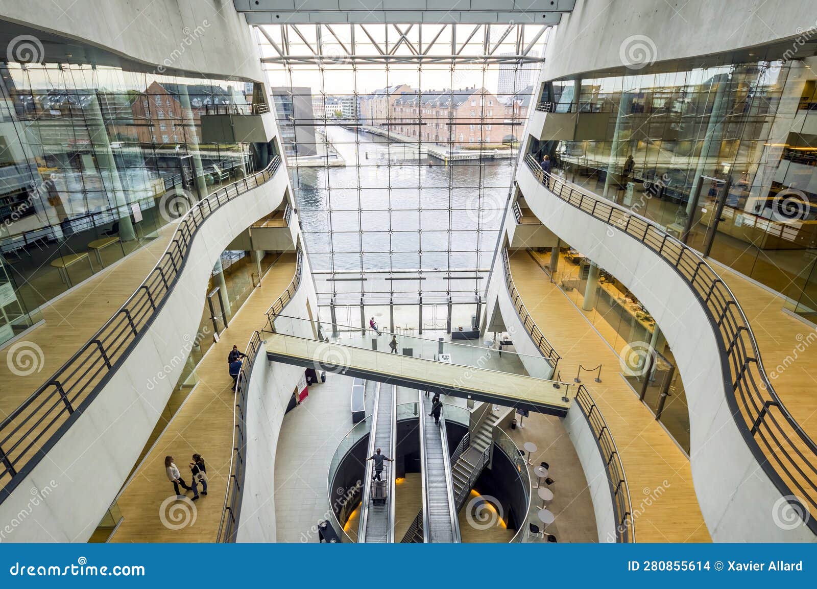 The Black Diamond Building in Copenhagen, Denmark Editorial Stock Image ...