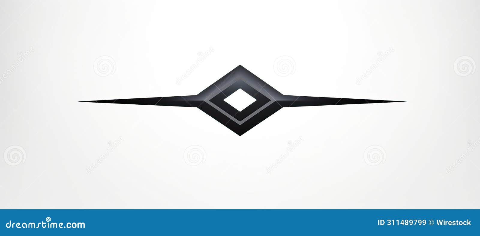 Diamond Divider Icons. Simple Line Separators. Vector Illustration ...