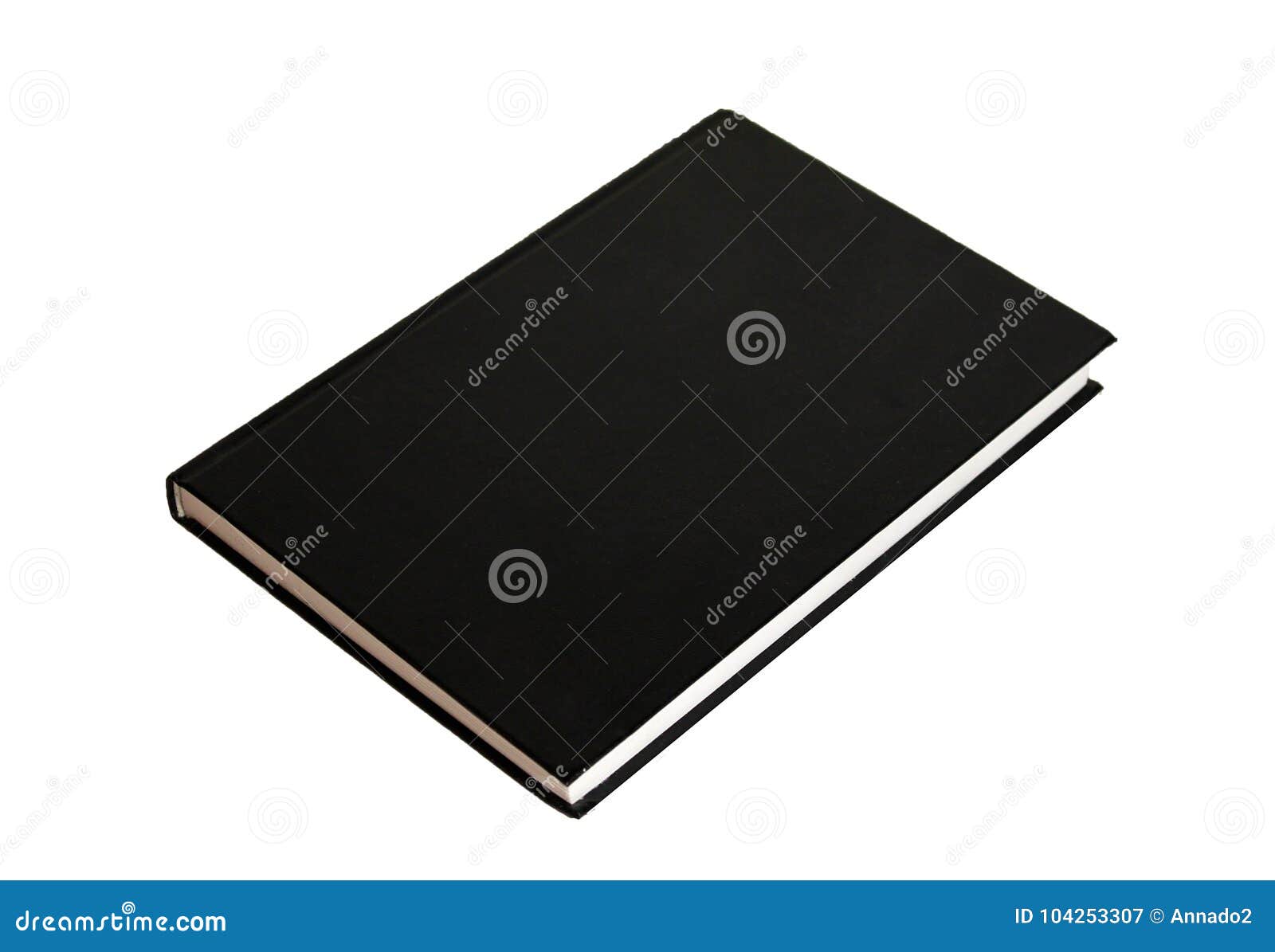 Black Diary Isolated Closeup Stock Image - Image of education, white ...