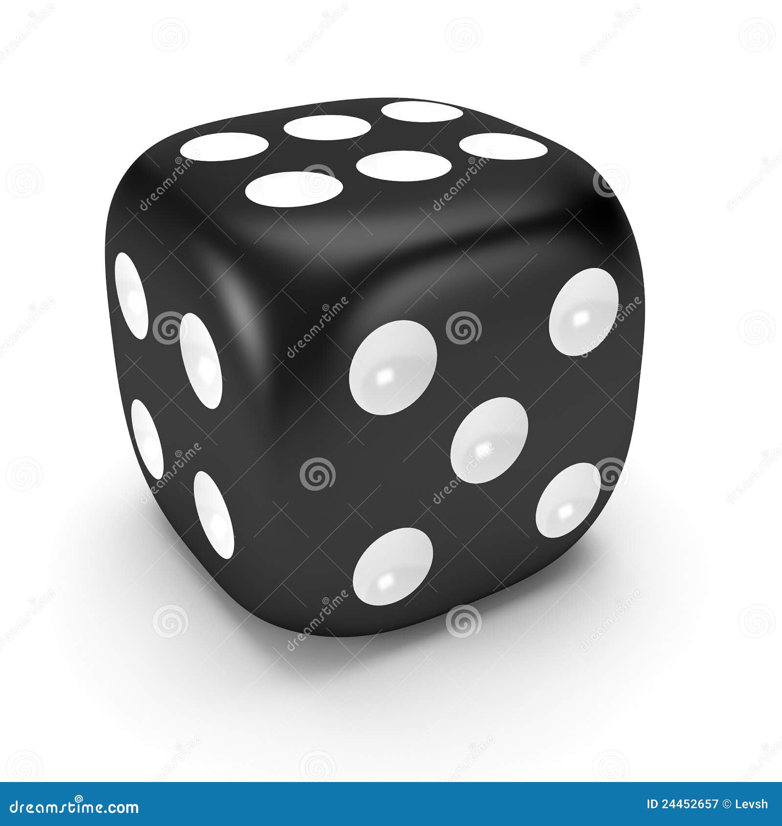 Black dice stock illustration. Illustration of entertainment - 24452657