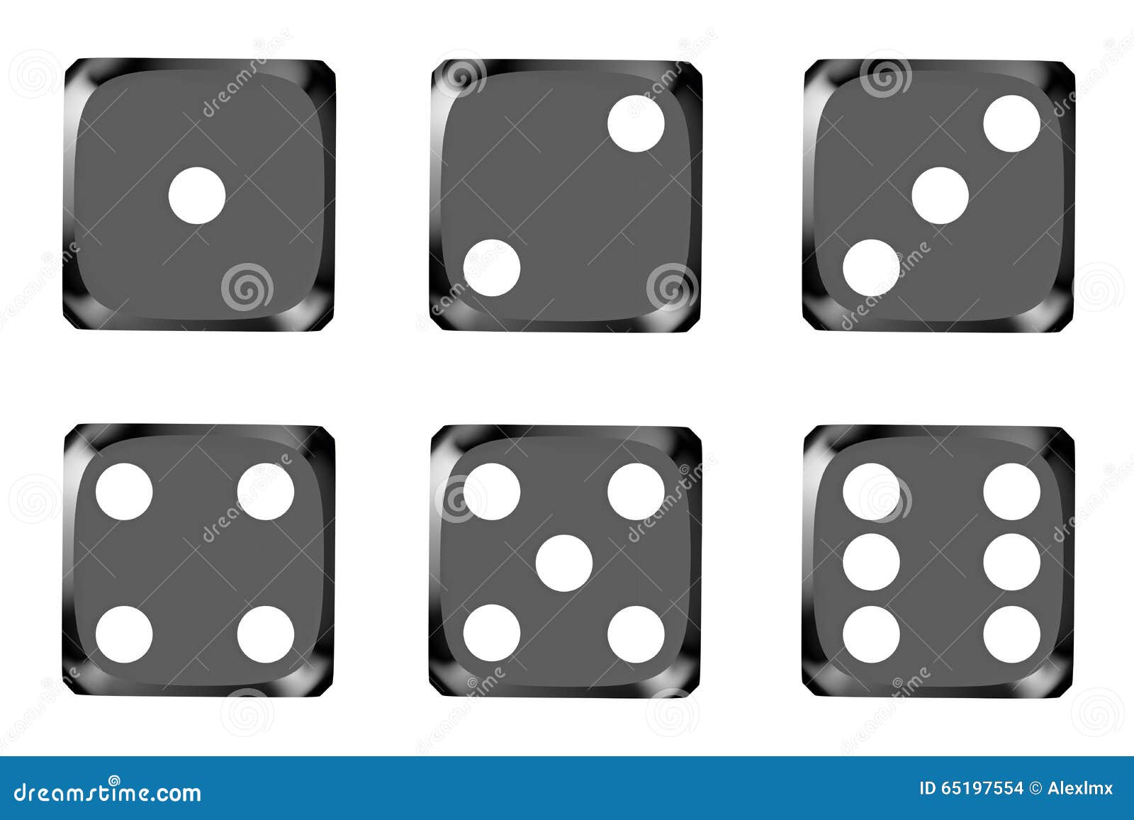 Two Red Dice, Top View. Numbers 3 And 4. Cartoon | CartoonDealer.com ...