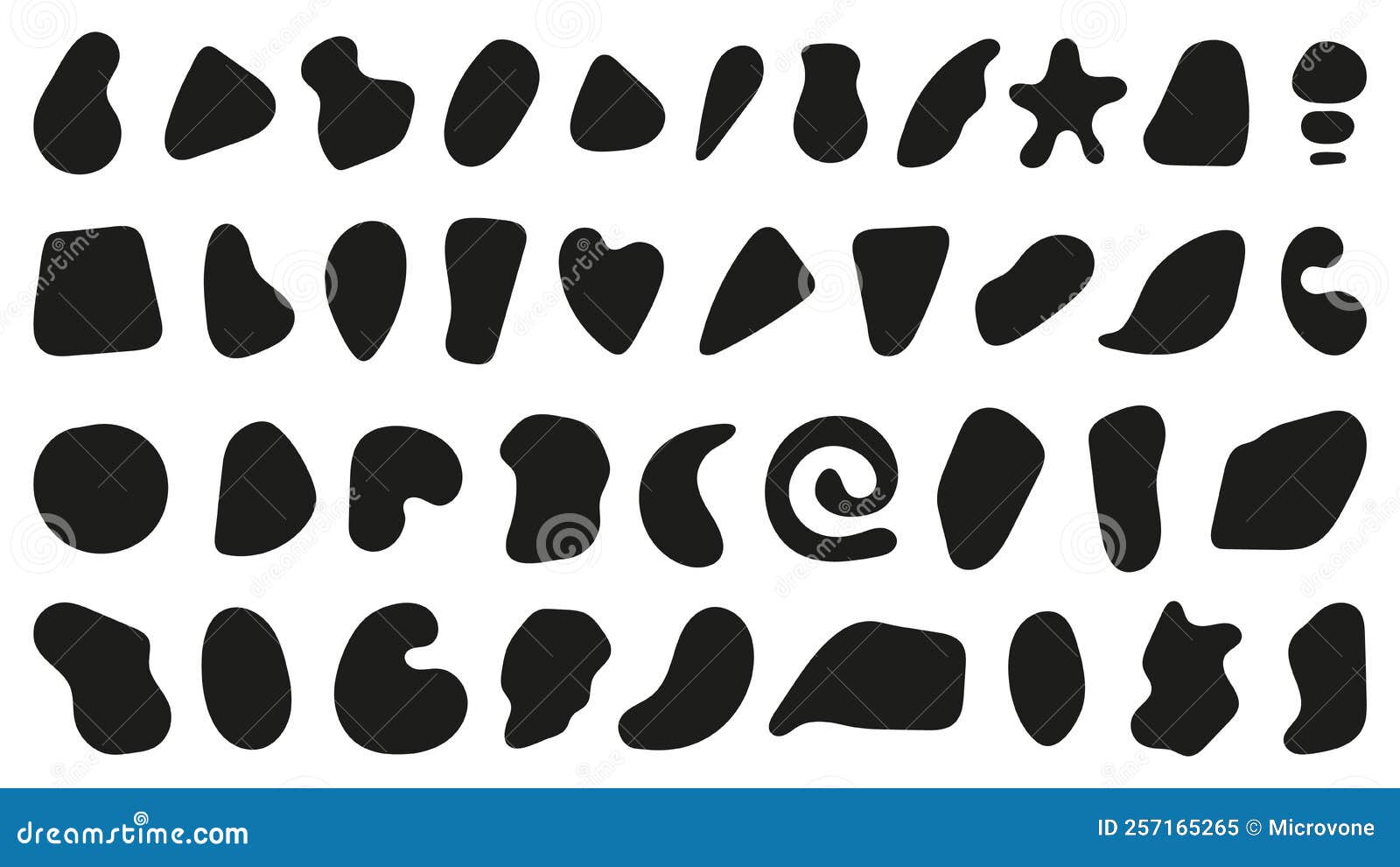 Various Blotch. Random Color Blobs, Round Abstract Organic Shapes ... Various Blotch. Random Color Blobs, Round Abstract Organic Shapes ...