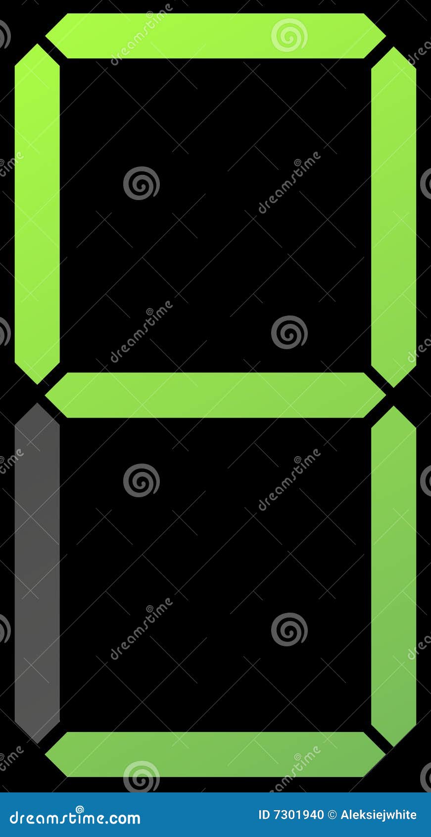 Black Digital Button Number Nine Stock Illustration - Illustration of ...