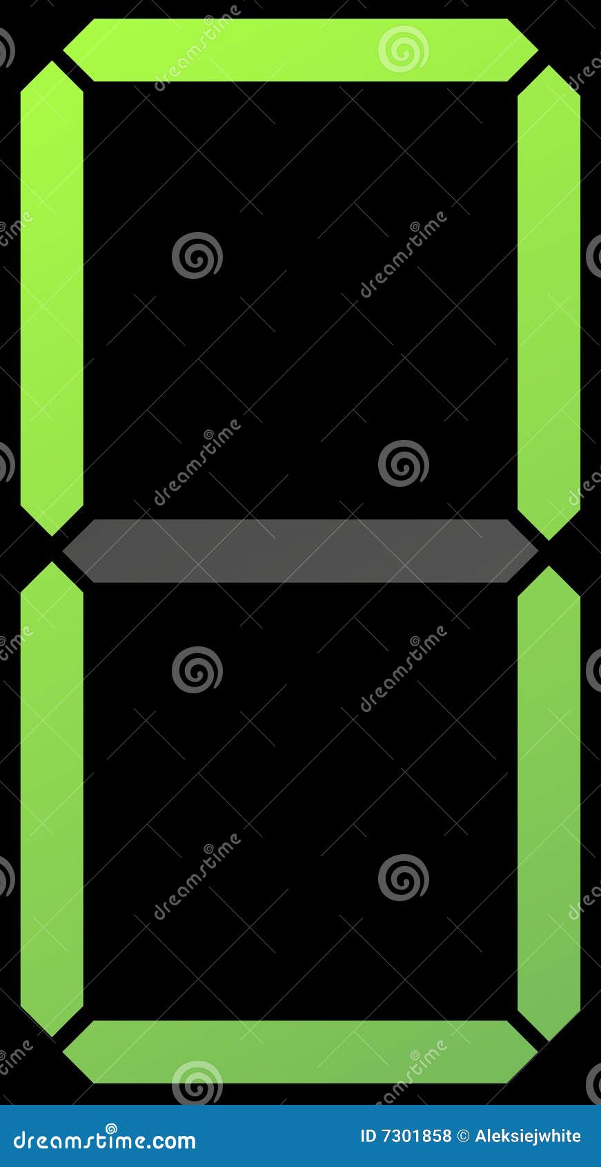 Black Digital Button Number Zero Stock Illustration - Illustration of ...