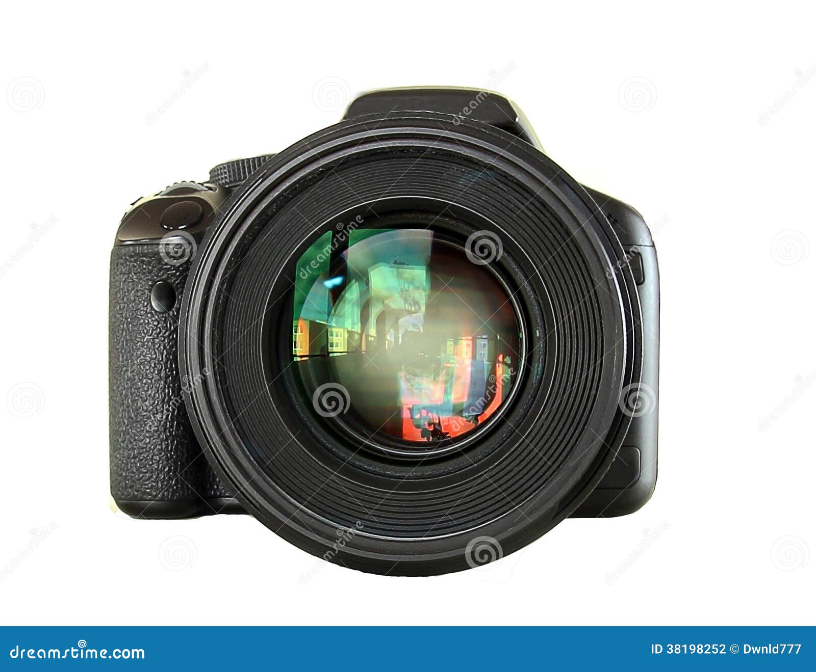 Black Digital Camera Isolated Stock Photo - Image of equipment ...