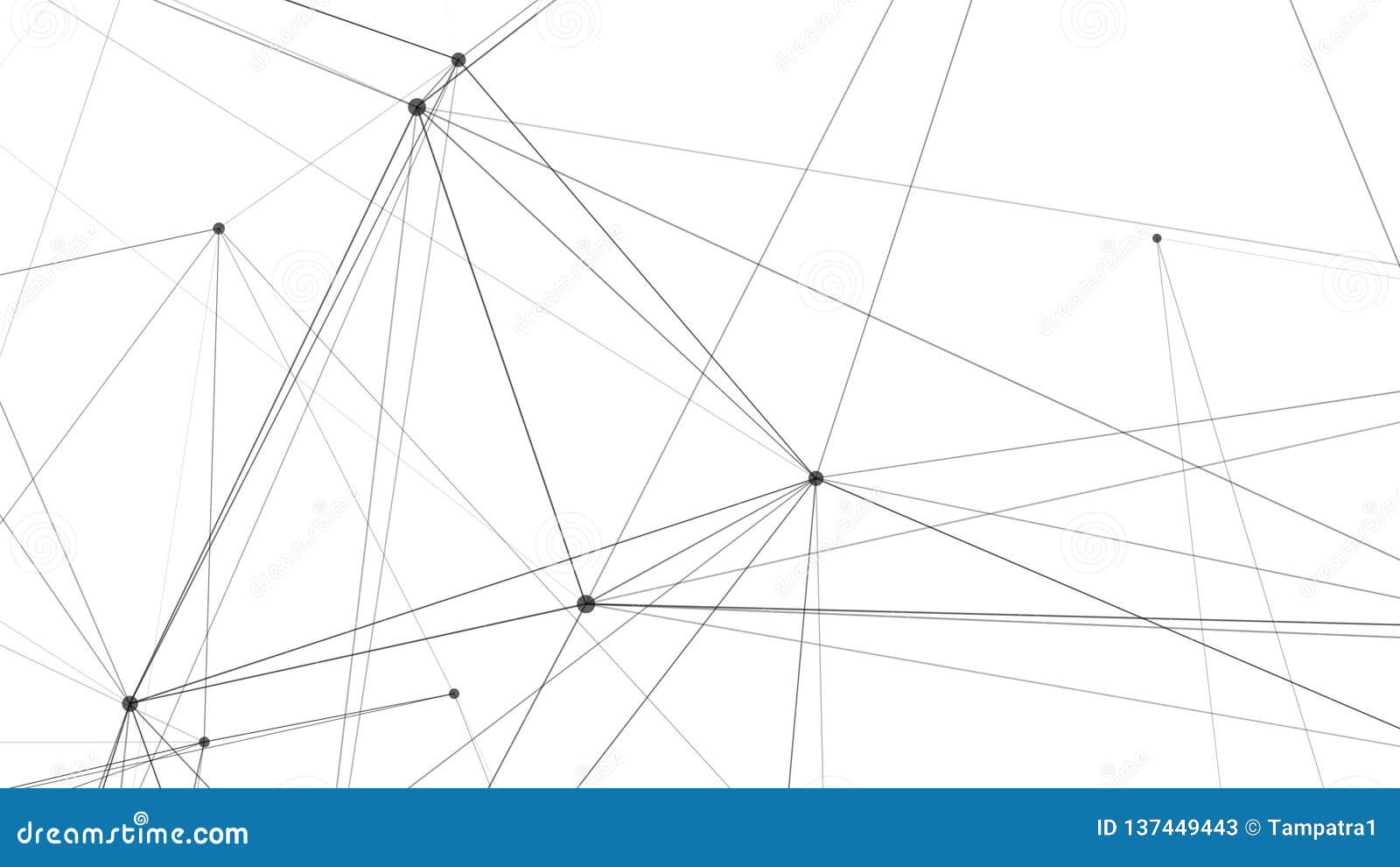 Black Digital Computer Data and Network Connection Triangle Lines and ...