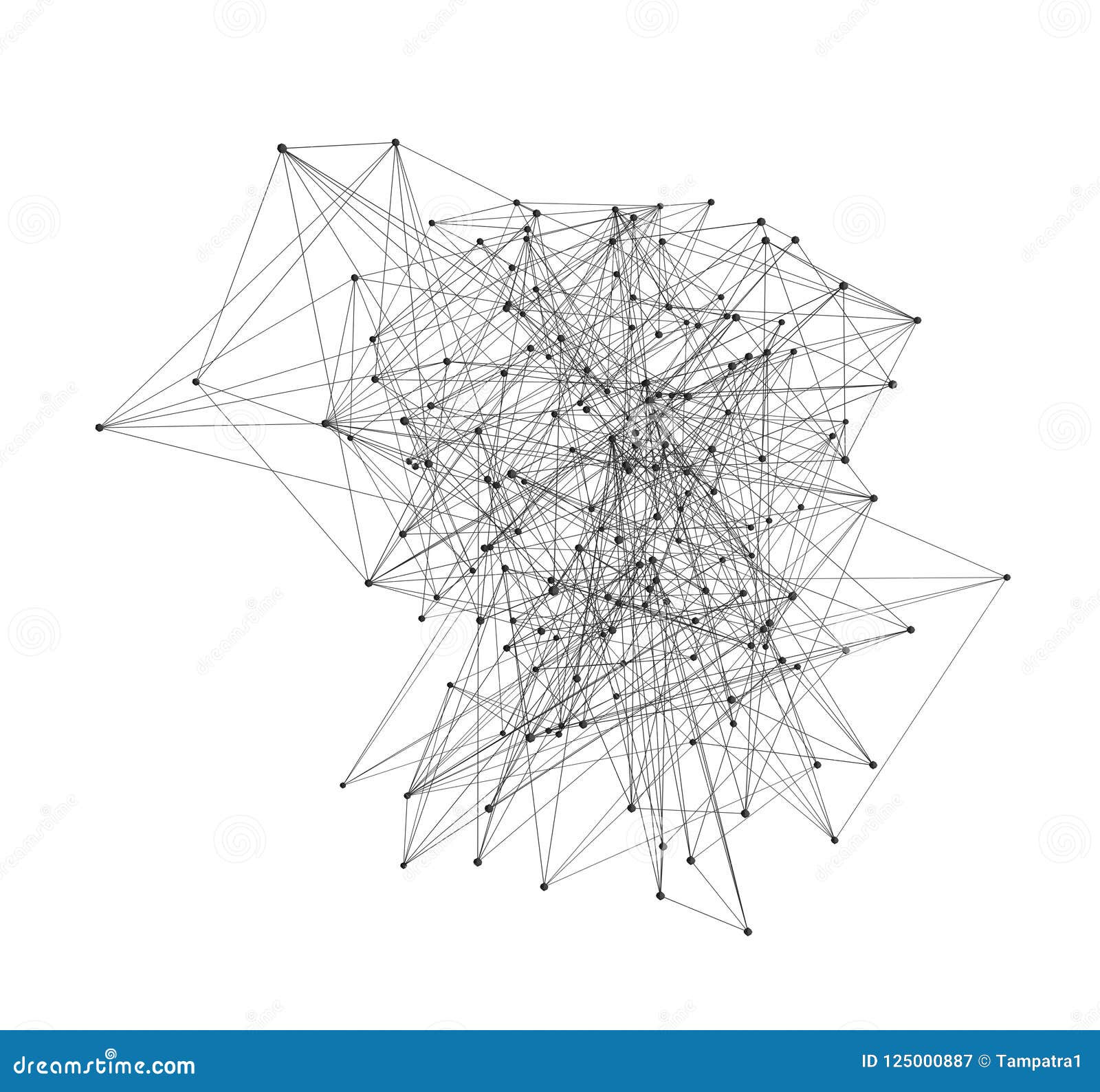 Black Digital Data and Network Connection Triangle Lines in Tech Stock ...