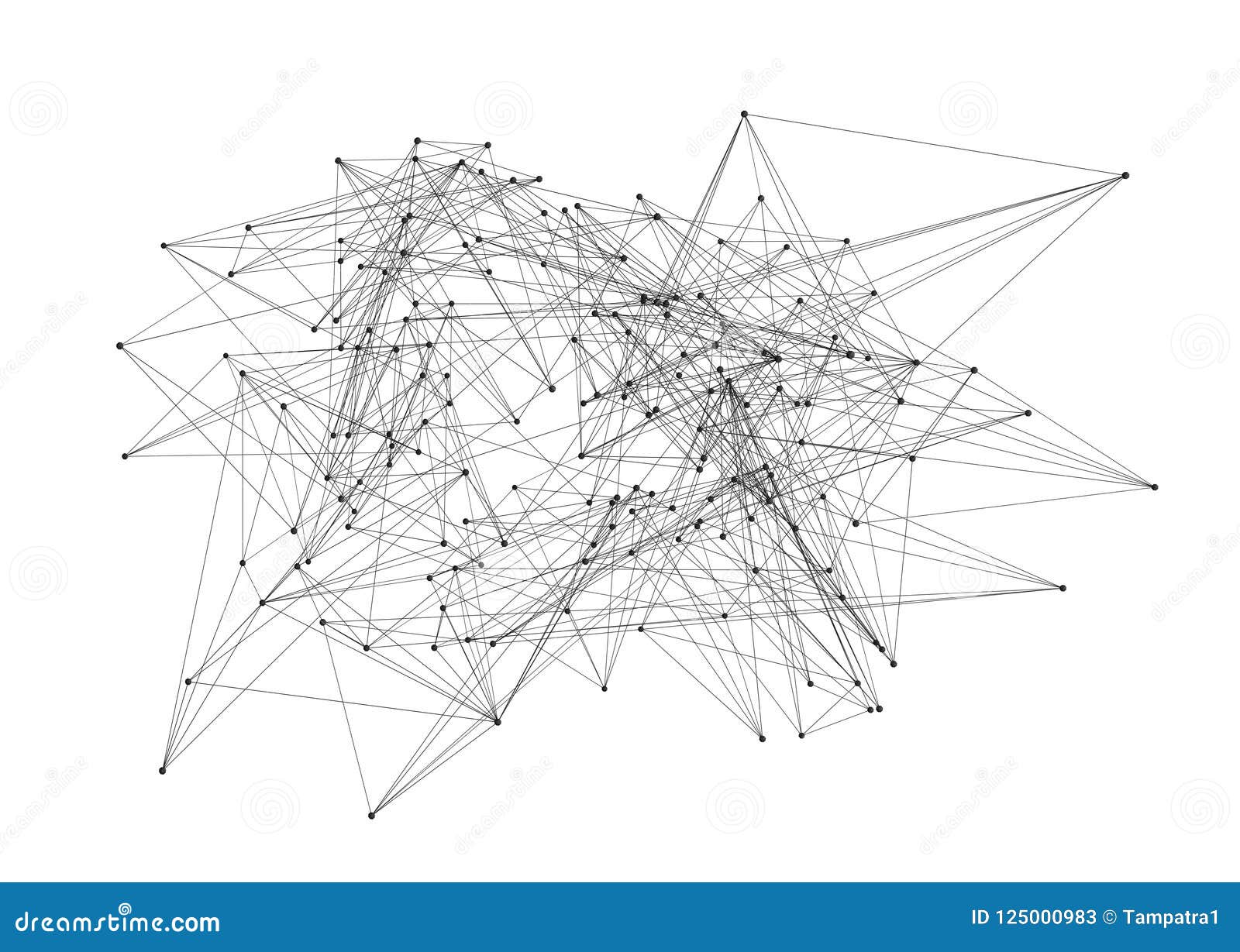 Black Digital Data and Network Connection Triangle Lines in Tech Stock ...