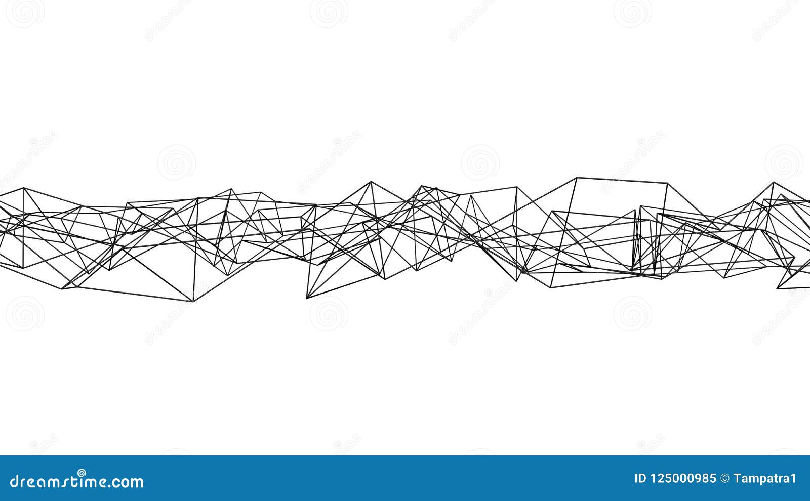 Black Digital Data and Network Connection Triangle Lines in Tech Stock ...