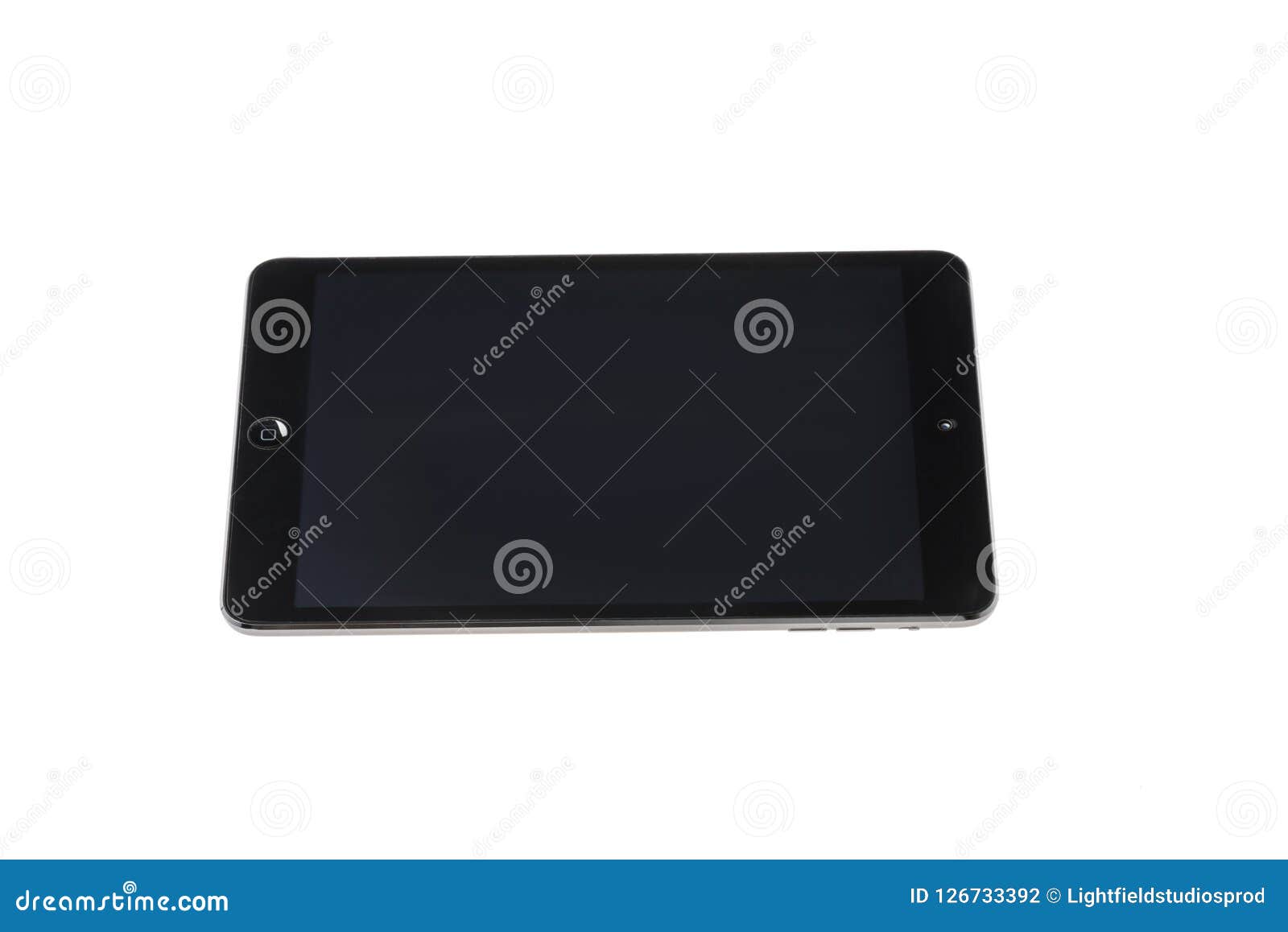 Black Digital Tablet with Blank Screen Stock Photo - Image of internet ...