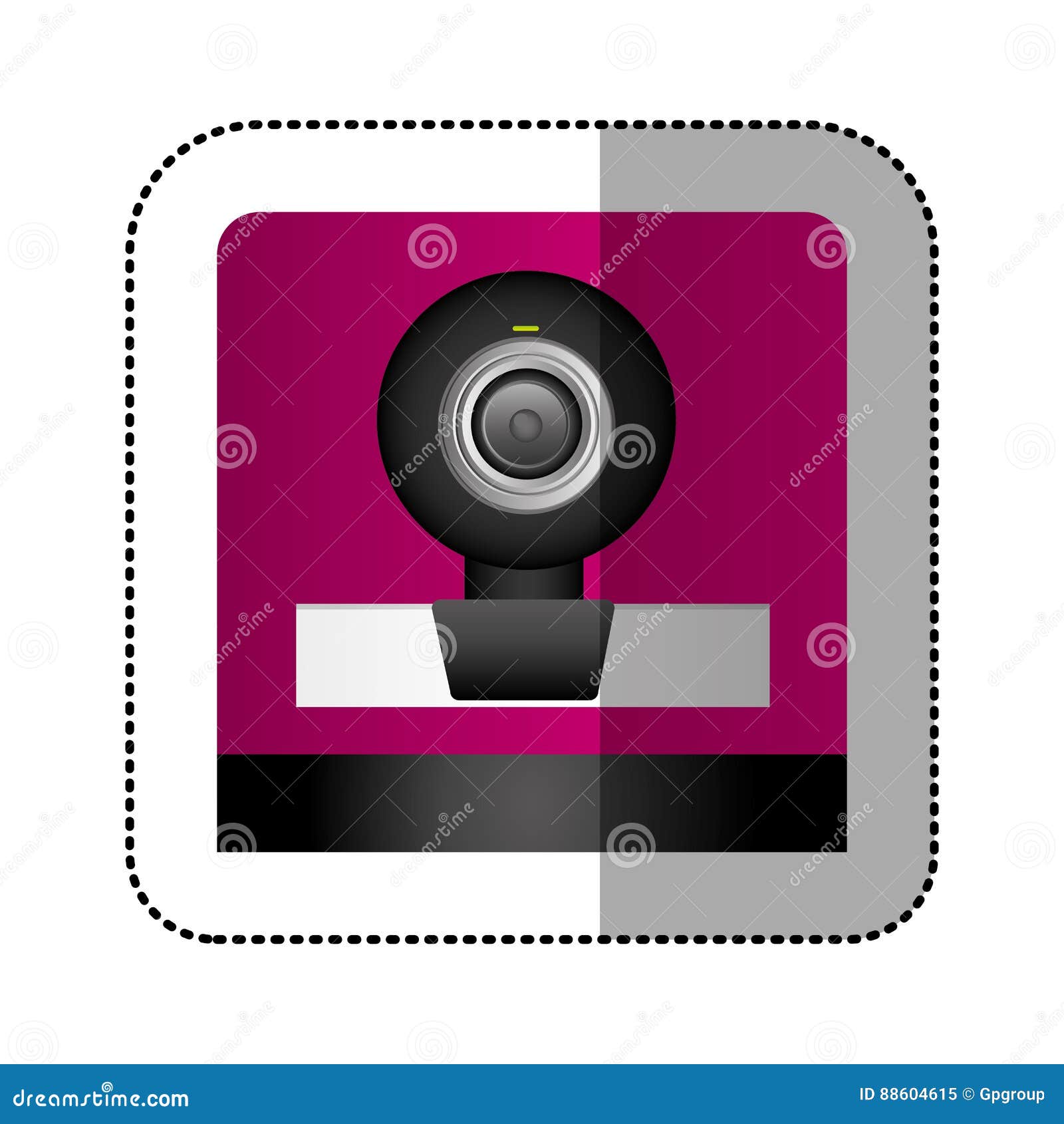 Black Digital Webcam Technology Computer Stock Illustration ...