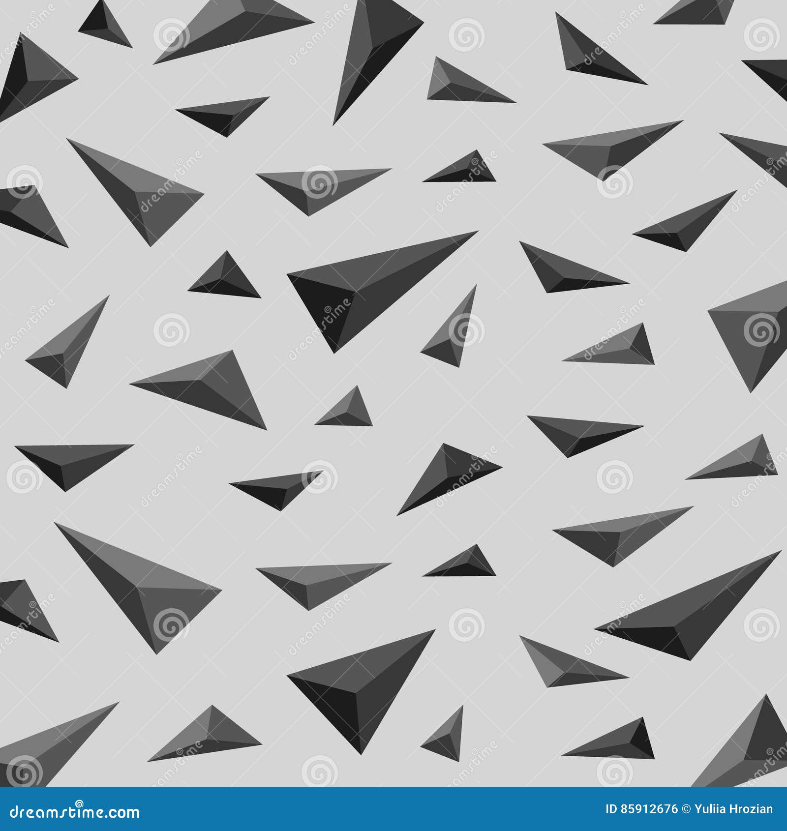 Black 3 Dimensional Shapes on White Background Stock Illustration ...