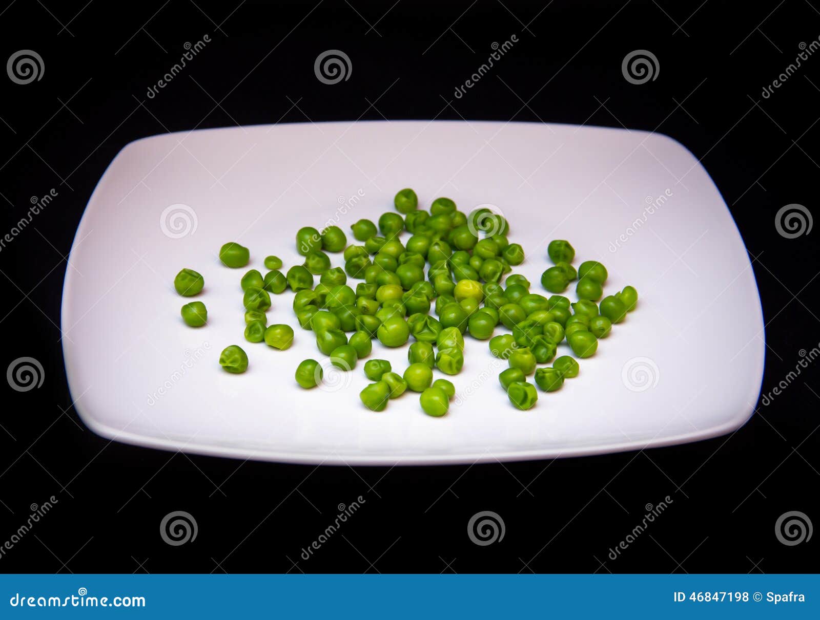 On black dish with peas stock photo. Image of closeup - 46847198