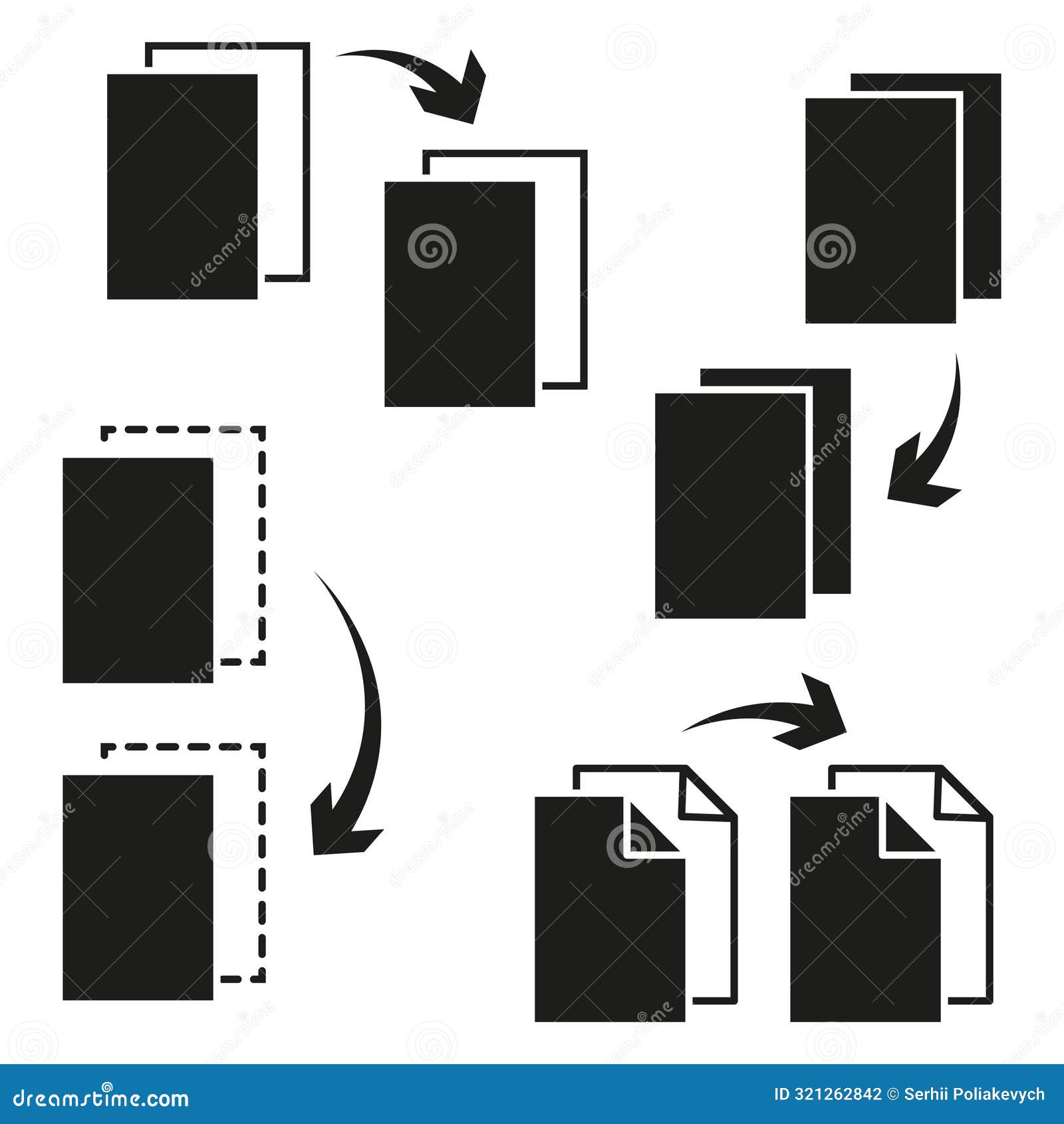 Black Document Icon On Yellow Background With CSV & Arrow Symbol ...