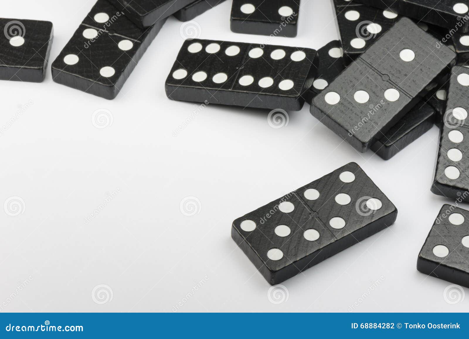 Black Domino bricks stock photo. Image of dots, shelf - 68884282
