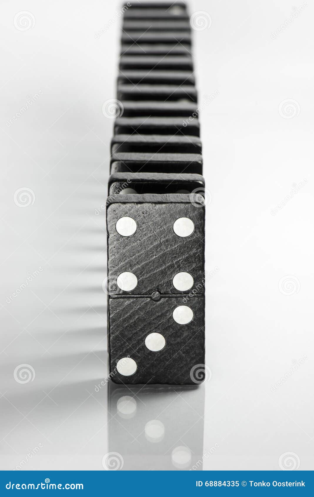 Black Domino bricks stock image. Image of fall, domino - 68884335