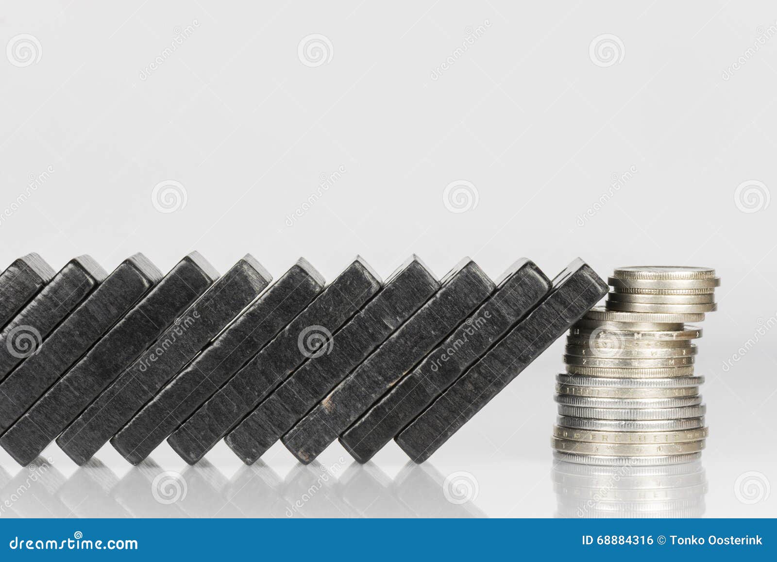 Black Domino bricks stock photo. Image of concatenate - 68884316
