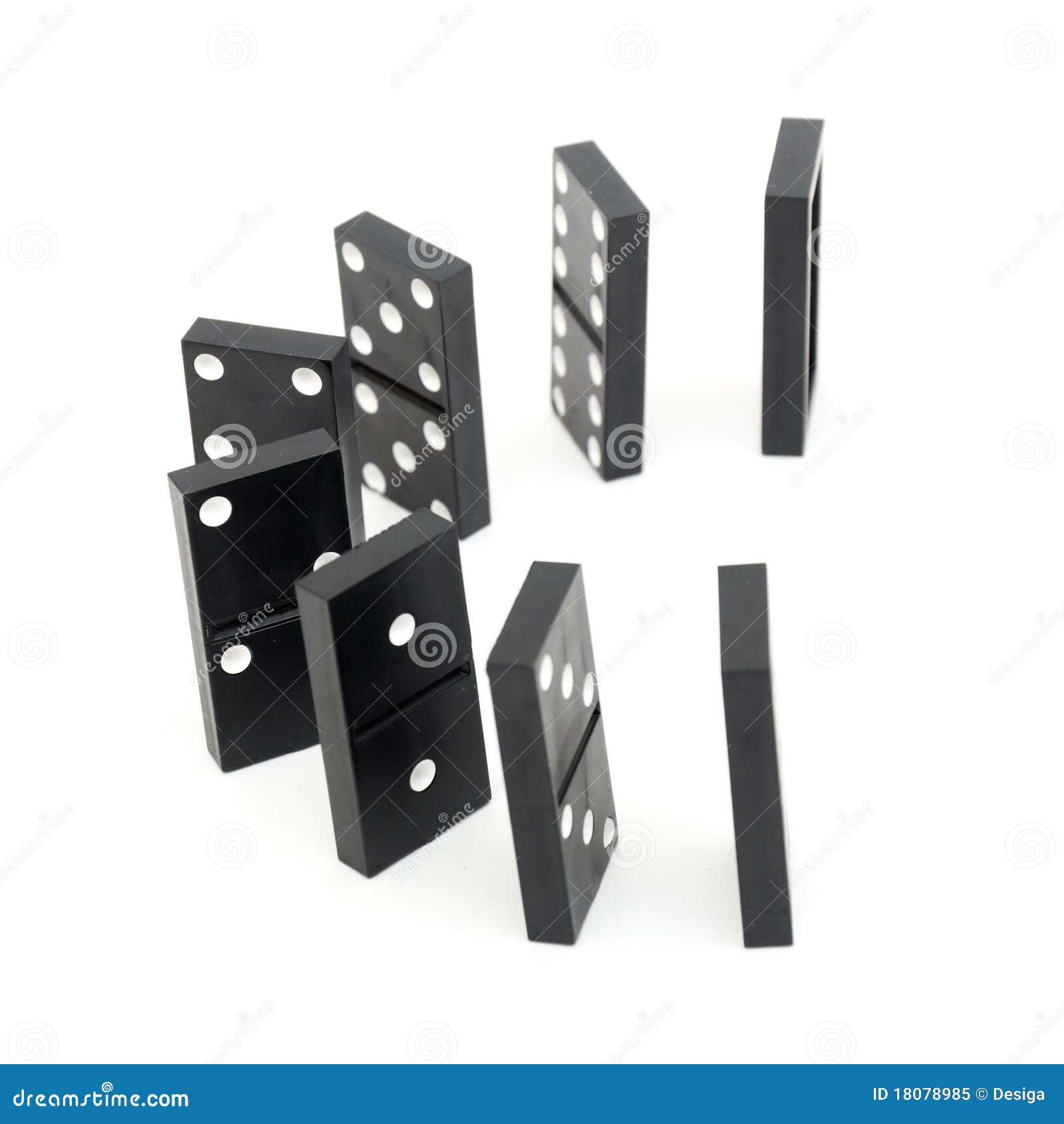 Black domino stones stock image. Image of gamble, domino - 18078985