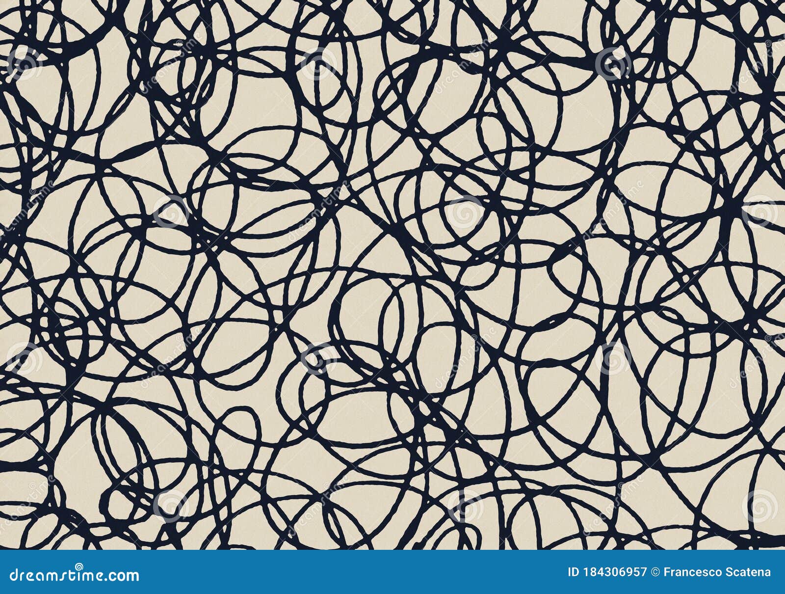 Black Doodle Background on Beige Paper - Concept Image Stock ...