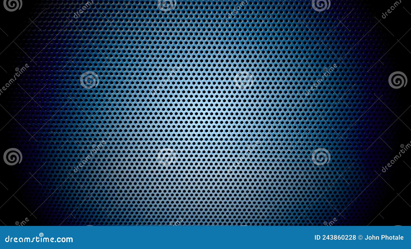 Black Dot Abstract Blue Illustration Background,Blue Perforated Metal ...