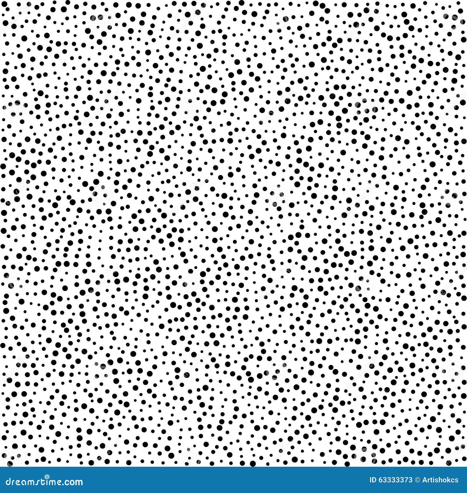 Black Dots Seamless Pattern for Textile Cloth Industry Stock Vector ...