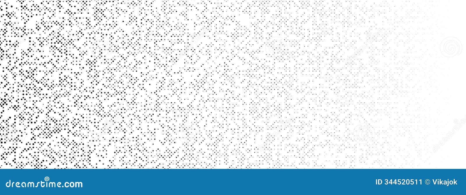 Black Dotted Noise Gradient Texture. Fading Comic Pixel Grain Pattern ...