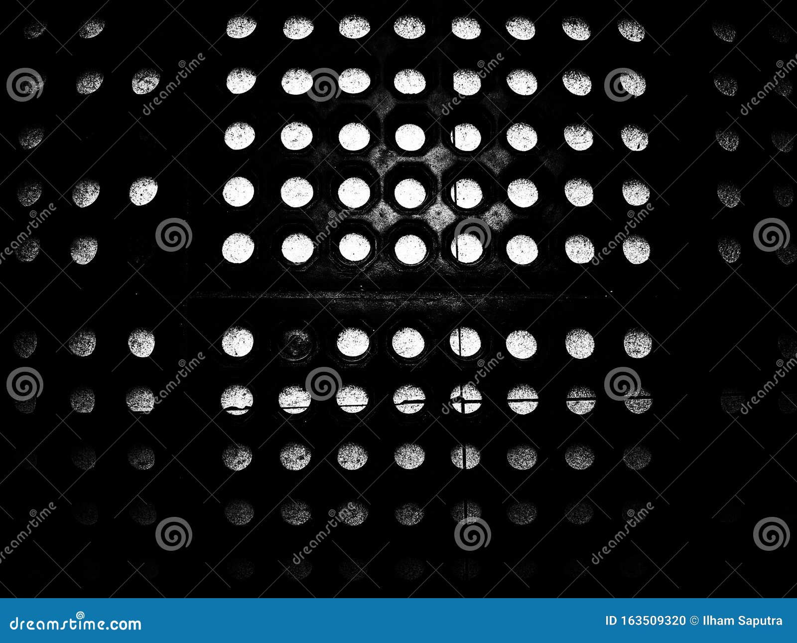 Black Dotted Pattern Texture. Black and White, so Contrast and Stock ...