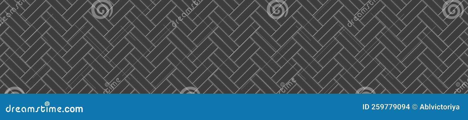 Black Double Herringbone Tile Seamless Pattern. Stone or Ceramic Brick ...