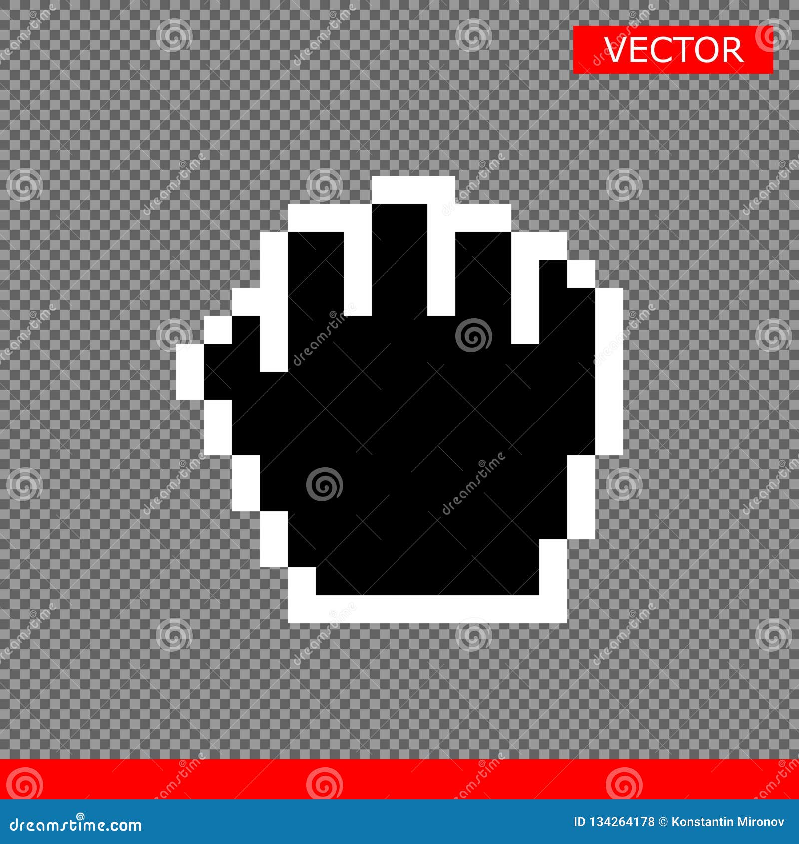 Black Drag Hand Cursor Icon Stock Vector - Illustration of internet ...