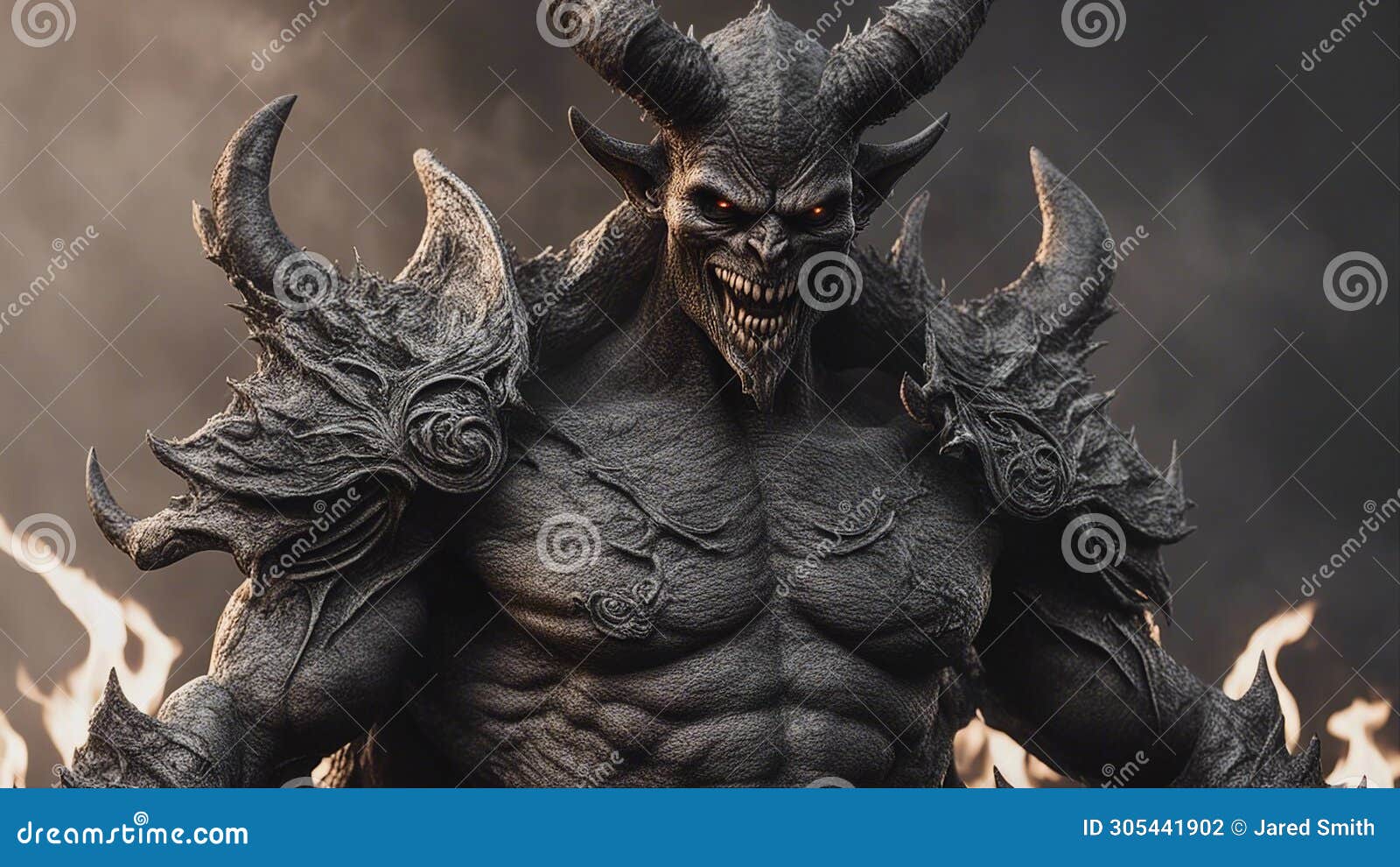 Dragon Demon In The Night A Heroic Devil Demon Warrior, Who Fights For ...