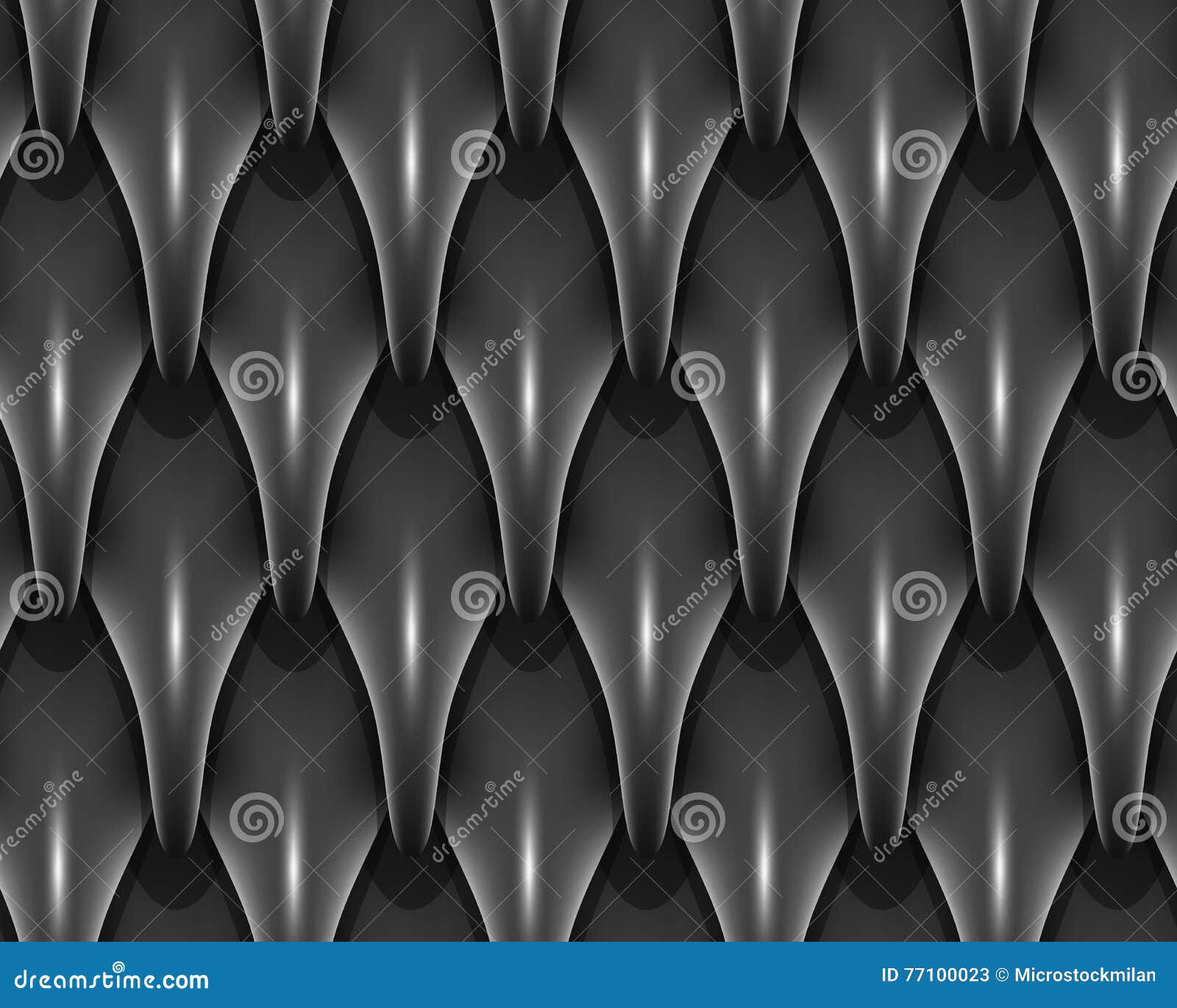 Black Dragon Scales Seamless Background Texture Cartoon Vector ...