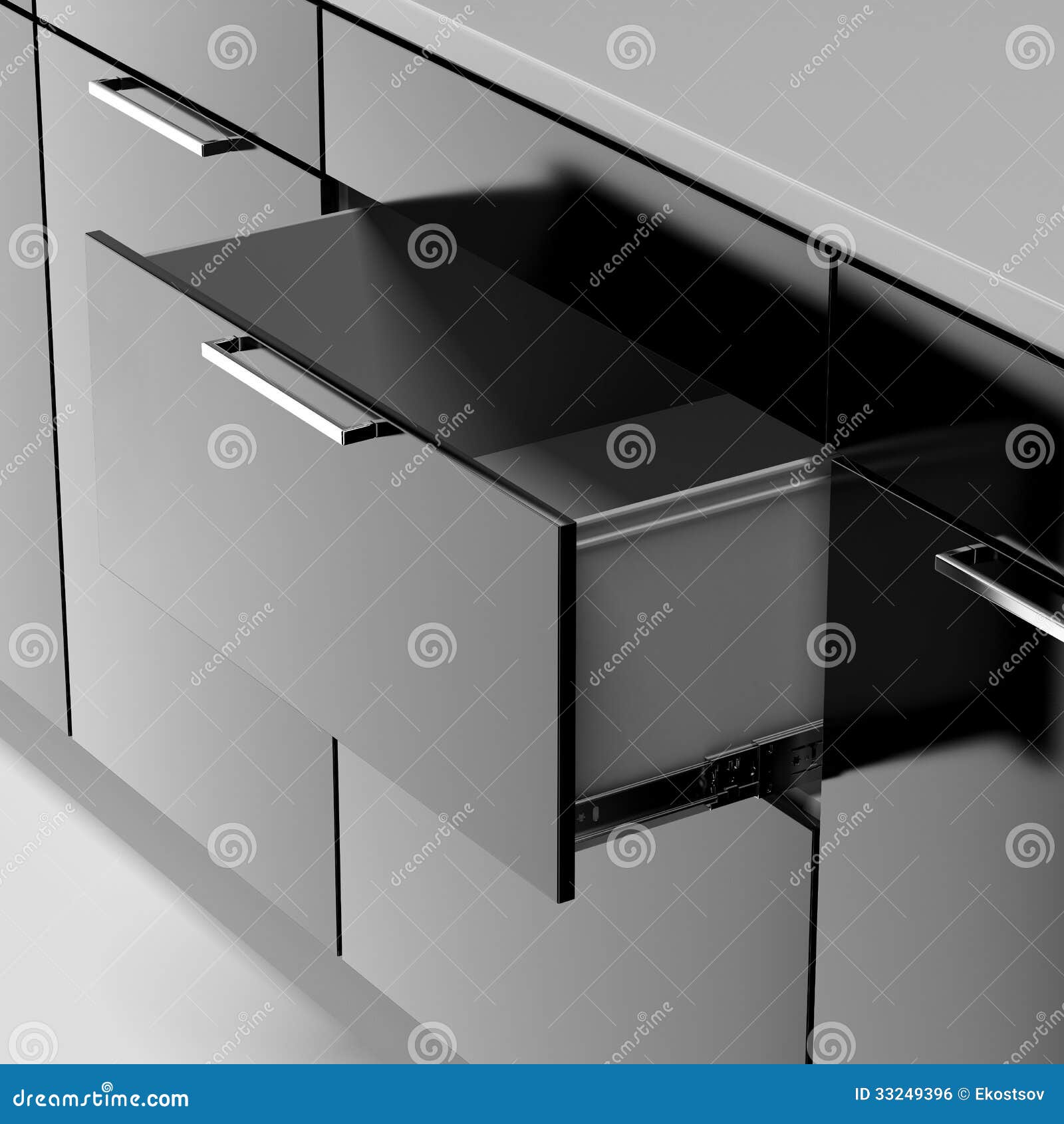 Black drawer stock illustration. Illustration of cabinet - 33249396