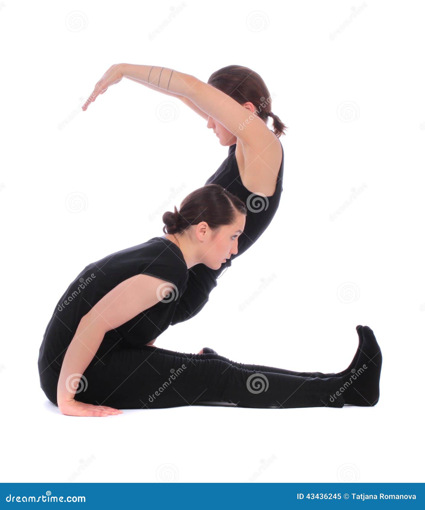 Black Dressed People Forming Two 2 Number Stock Image - Image of people ...
